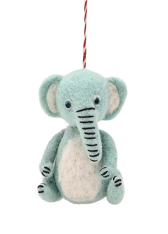 Elephant Felt Hanging Tree Decoration | Kaleidoscope