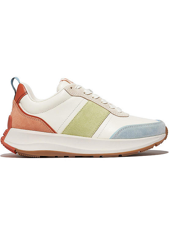 FitFlop F-Mode Flow Suede-Mix Flatform Trainers | Kaleidoscope