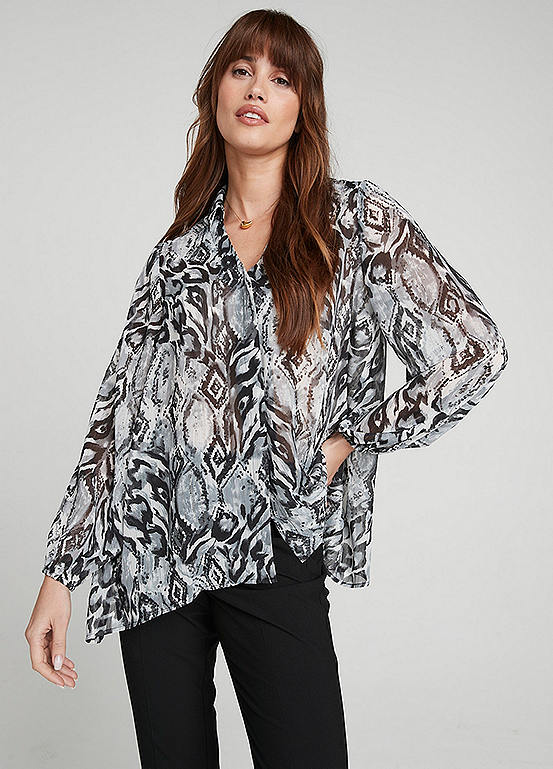 Freemans Snake Print Shirt | Kaleidoscope