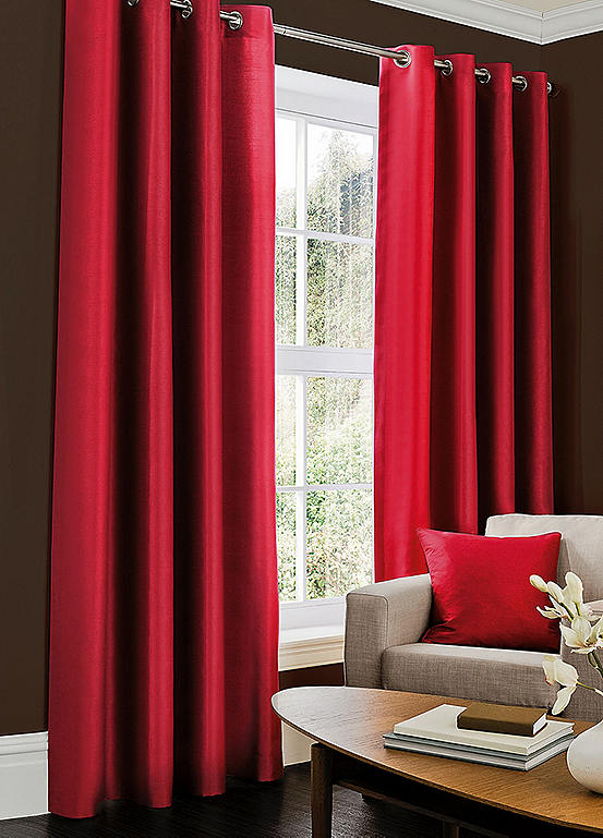 gaveno-cavailia-faux-silk-plain-eyelet-curtains-kaleidoscope