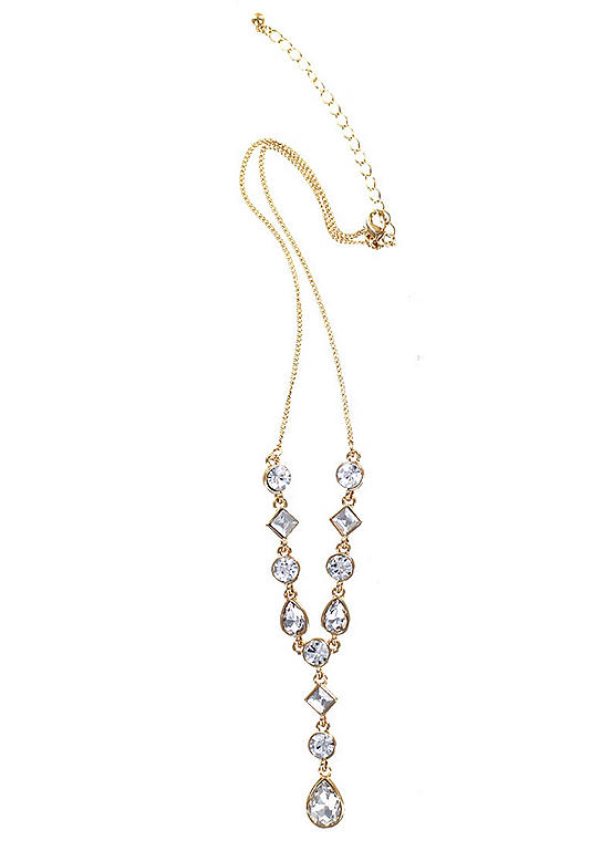 Glass Pear Drop Necklace | Kaleidoscope