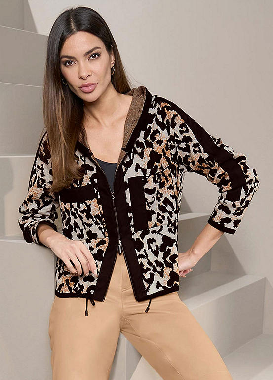 Heine Animal Print Cardigan | Kaleidoscope