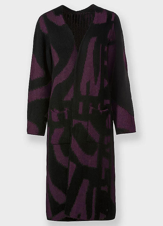 Heine Graphic Print Coatigan | Kaleidoscope