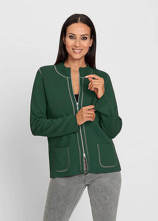 Heine Soft Fine Knit Zip Cardigan | Kaleidoscope