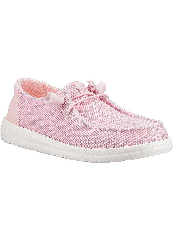 Hey Dude Pink Wendy Stretch Sox Shoes | Kaleidoscope