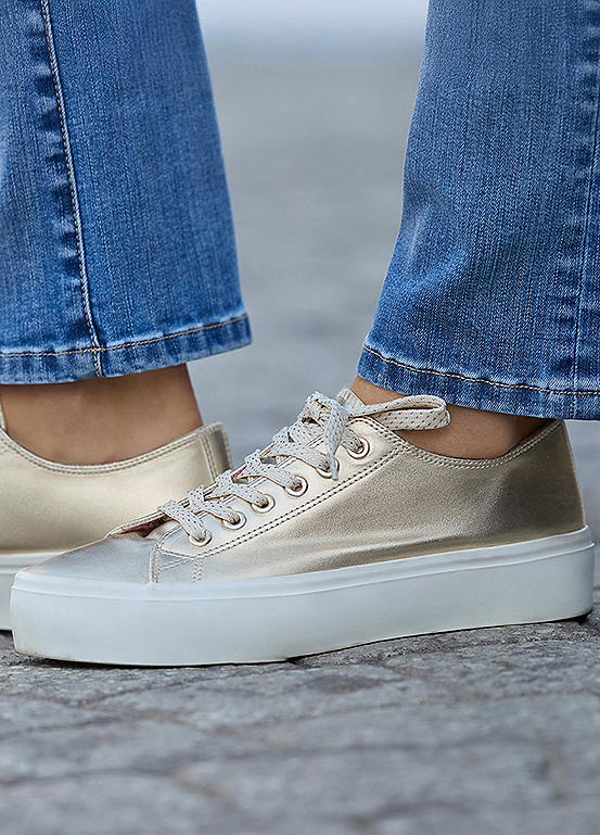 Joe Browns Metallic Chunky Platform Trainers | Kaleidoscope