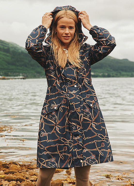 Joules Holkham Waterproof Packable Raincoat with Hood | Kaleidoscope