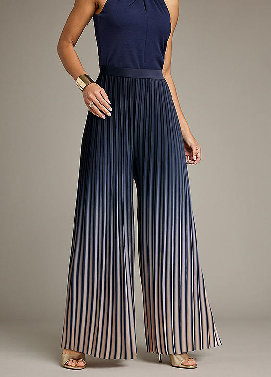 Kaleidoscope Ombre Pleated Wide Leg Trousers | Kaleidoscope