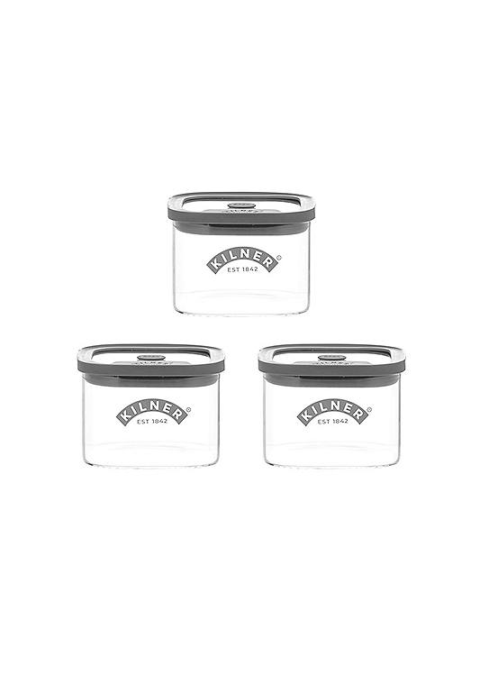 Kilner Fresh Storage Square Jar 0.5L St Of 3 | Kaleidoscope