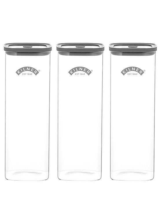 Kilner Fresh Storage Square Jar 2L Set Of 3 | Kaleidoscope