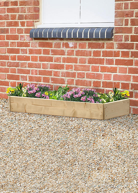 Large Timber Wall Planter 120 x 15cm | Kaleidoscope