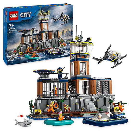 LEGO City Police Prison Island Building Toy | Kaleidoscope