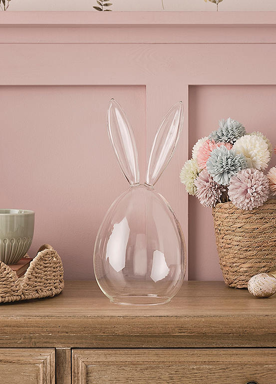 Lights4Fun Easter Glass Bunny Dome | Kaleidoscope