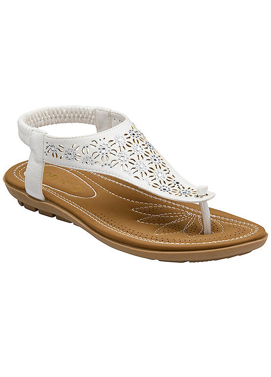 Lotus Vena Toe-Post Sandals | Kaleidoscope