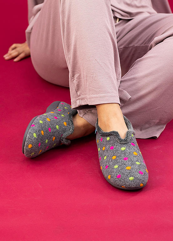 Lunar Studio Grey Full Slippers | Kaleidoscope
