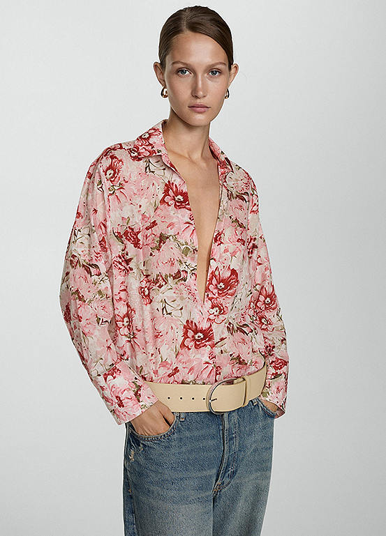 Mango Clipper Pink Floral Shirt | Kaleidoscope