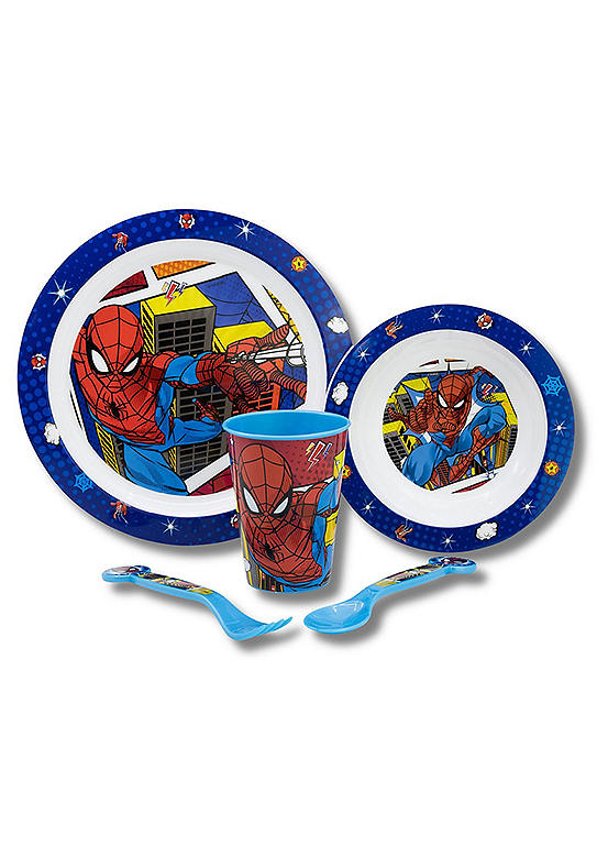 Marvel Spiderman Kids 7 Piece Micro Dinner Set | Kaleidoscope