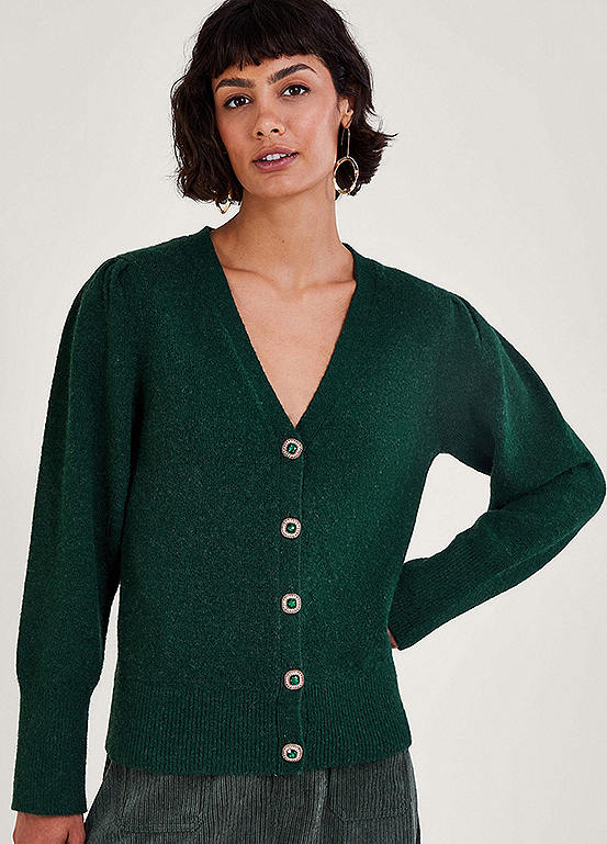 Monsoon Bree Button Cardigan | Kaleidoscope