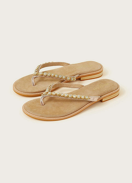 Monsoon Easy Toe Post Sandals | Kaleidoscope