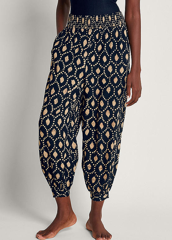 Monsoon Rhea Batik Dye Trousers | Kaleidoscope