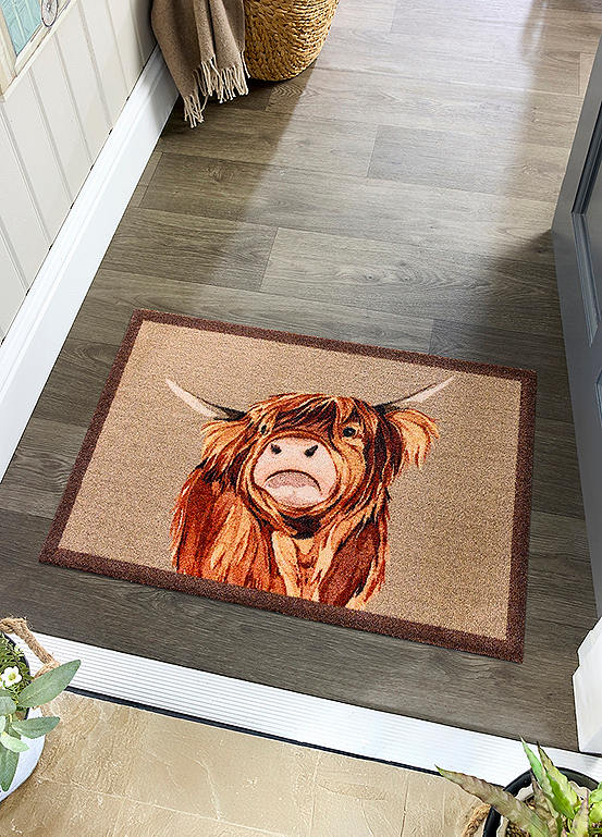 My Mat Highland Cow Doormat | Kaleidoscope