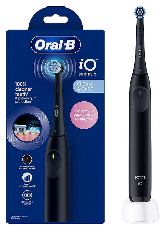 Oral B iO2 Night Black Electric Toothbrush | Kaleidoscope