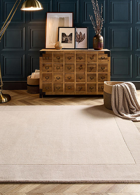 Origin Borders Wool Rug | Kaleidoscope