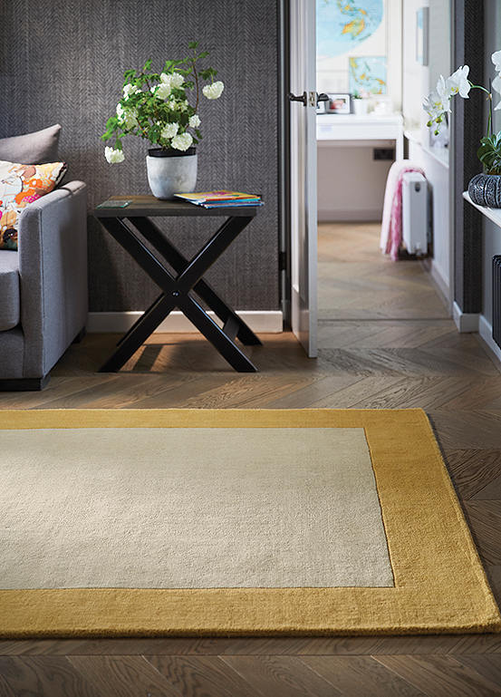 Origin Borders Wool Rug | Kaleidoscope