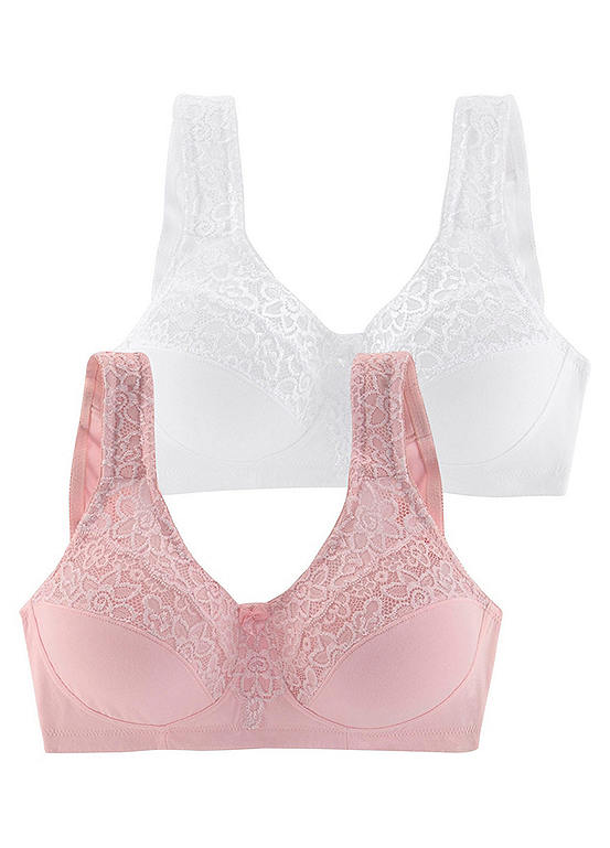 Petite Fleur Pack of 2 Support Bras | Kaleidoscope