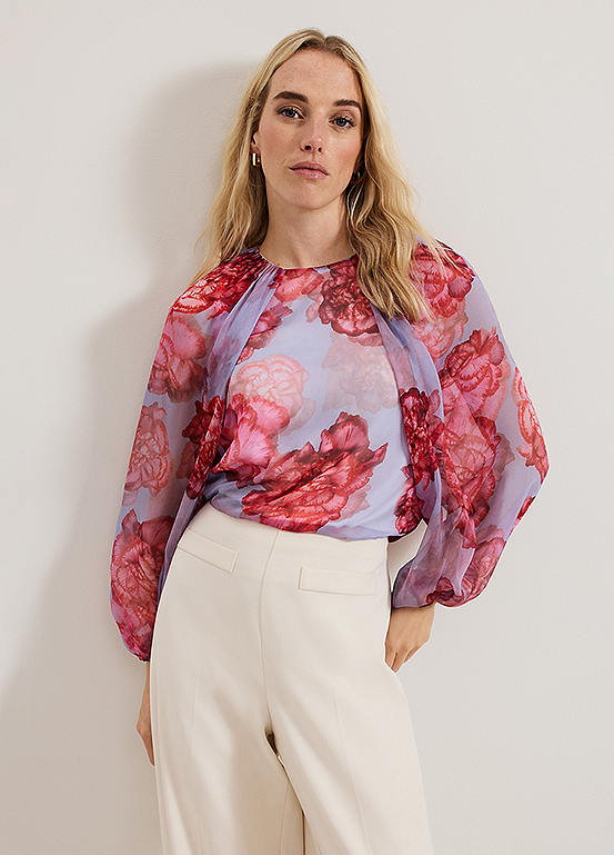 Phase Eight Amara Silk Blouse | Kaleidoscope