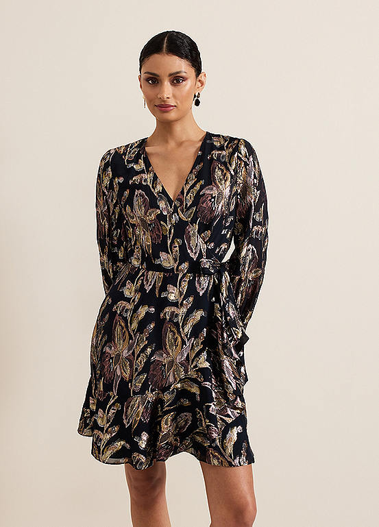 Phase Eight Amelia Navy Dress | Kaleidoscope