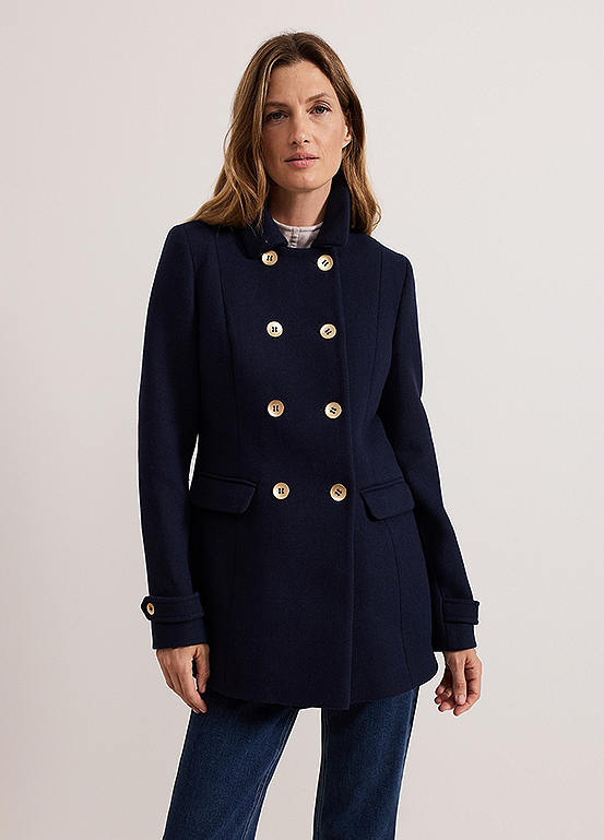 Phase Eight Aurelie Wool Peacoat Coat | Kaleidoscope