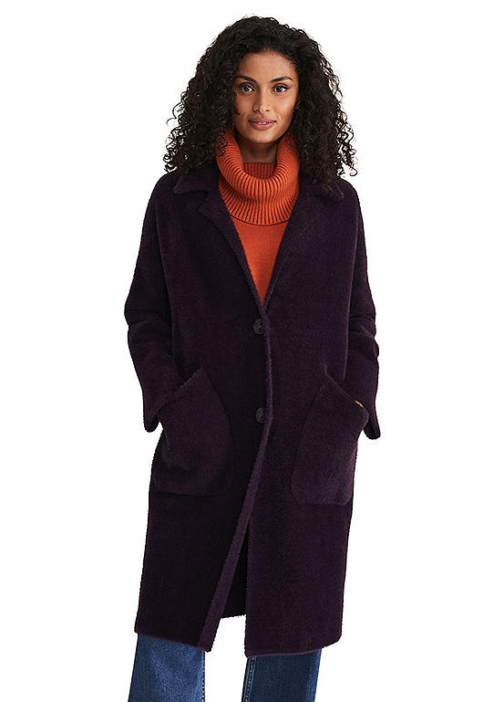 Phase Eight Floressa Fluffy Knit Coat | Kaleidoscope