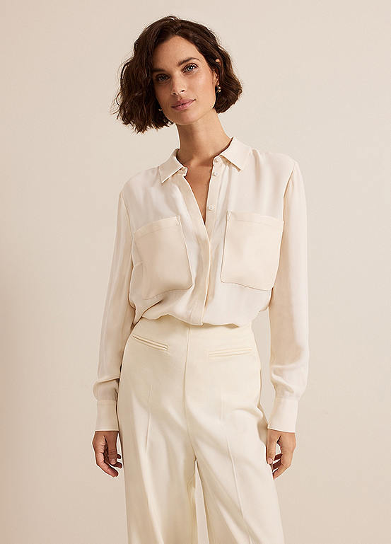 Phase Eight Maya PU Shirt | Kaleidoscope