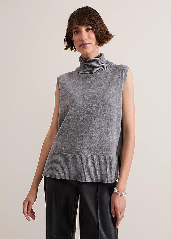 Phase Eight Rachelle Grey Tank Jumper | Kaleidoscope
