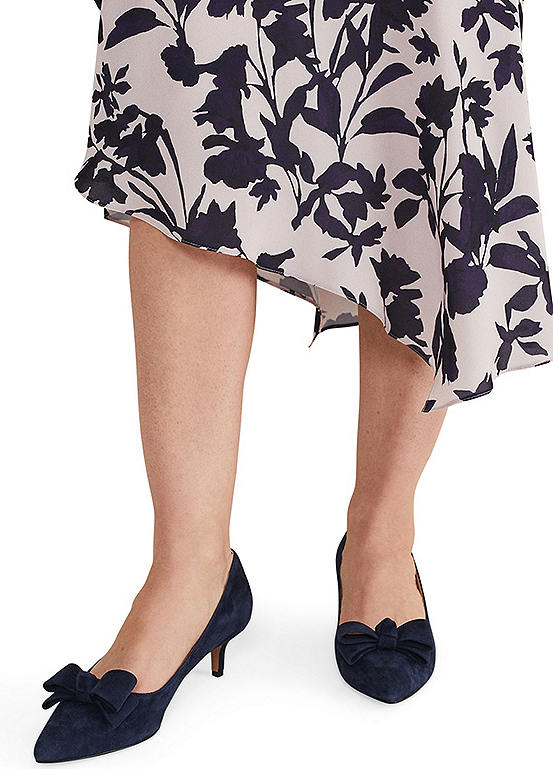 Phase Eight Structured Bow Kitten Heels | Kaleidoscope