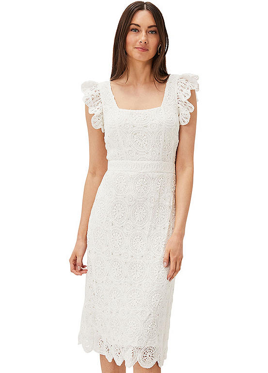 Phase Eight Tamari Crochet Knit Dress | Kaleidoscope