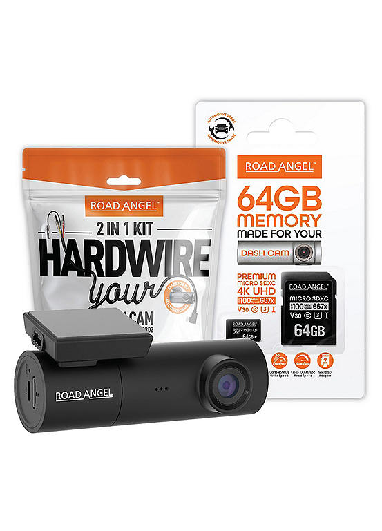 Road Angel Halo Spark Deluxe 1080p Dash Cam inc 64GB MicroSD Card ...