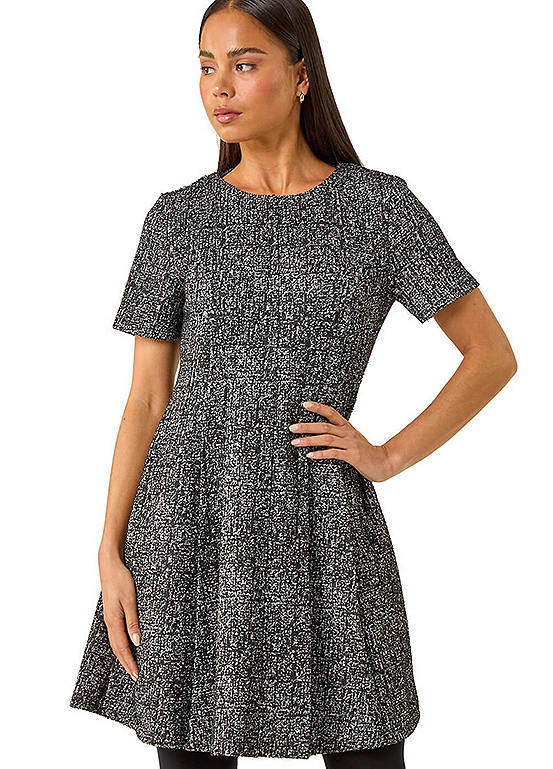 Roman Petite Boucle Knit Dress | Kaleidoscope