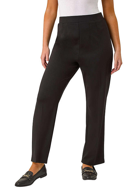 Roman Petite Straight Leg Ponte Stretch Trousers | Kaleidoscope