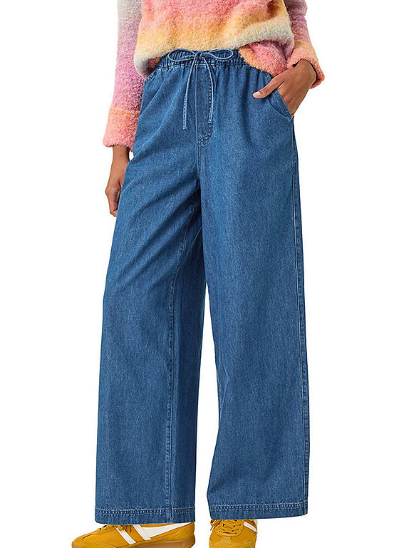 Roman Tie Front Wide Leg Trousers | Kaleidoscope