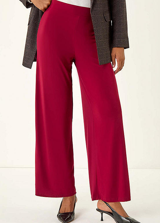 Roman Wide Leg Stretch Trousers | Kaleidoscope