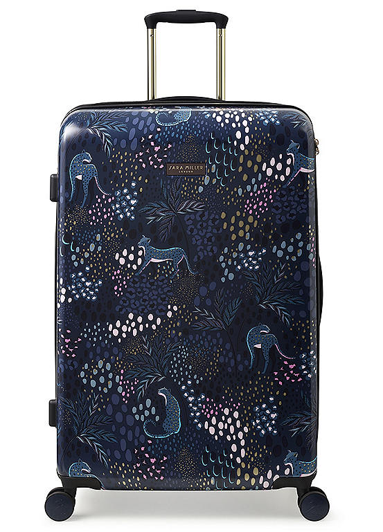 Sara Miller Midnight Leopard Large 4 Wheels Trolley | Kaleidoscope