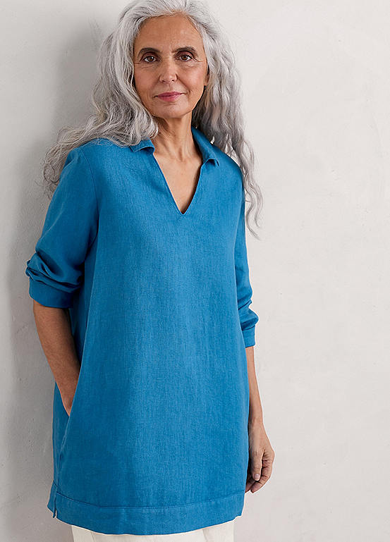 Seasalt Cornwall Blue Shallow Layers Tunic | Kaleidoscope