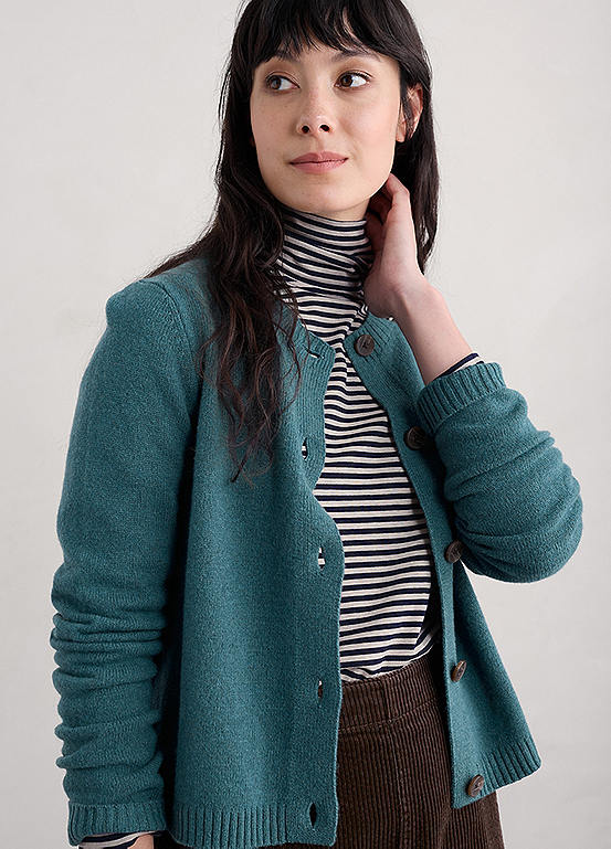 Seasalt Cornwall Green Tern Tide Cardigan | Kaleidoscope