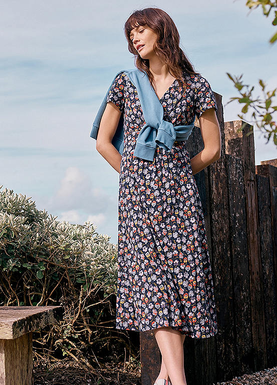 Seasalt Cornwall Multi Chapelle Jersey Dress | Kaleidoscope