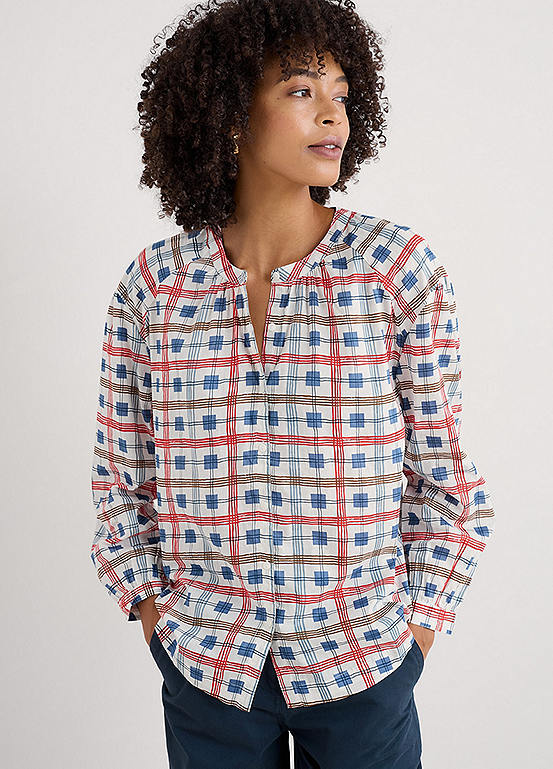 Seasalt Cornwall Multi Weaving Sea Organic Cotton Shirt | Kaleidoscope
