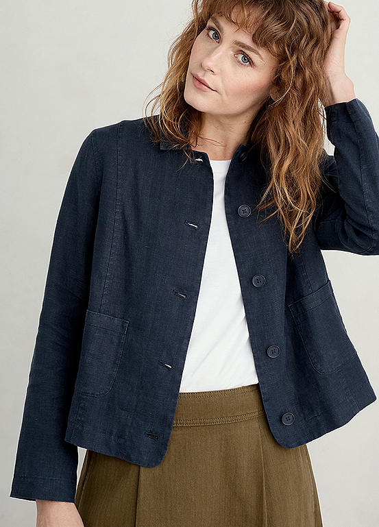 Seasalt Cornwall Navy Arame Jacket | Kaleidoscope