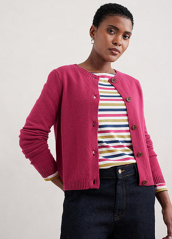 Seasalt Cornwall Pink Tern Tide Cardigan | Kaleidoscope