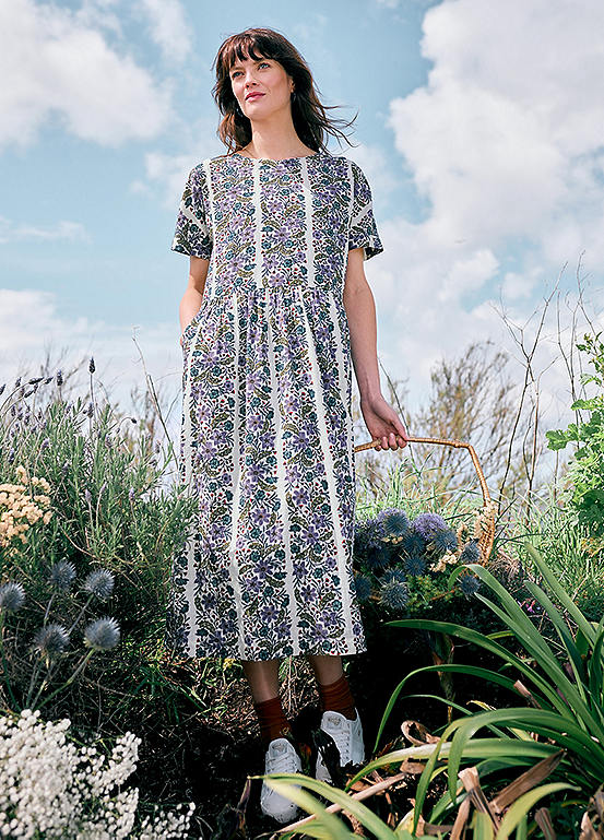 Seasalt Cornwall White Brouse Organic Cotton Dress | Kaleidoscope